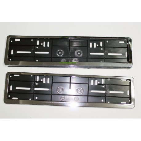 Set suport numere inmatriculare cromate - Piese Dacia Online